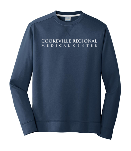 Performance Fleece Crewneck Sweatshirt Navy- PC590 – CRMC Marketplace